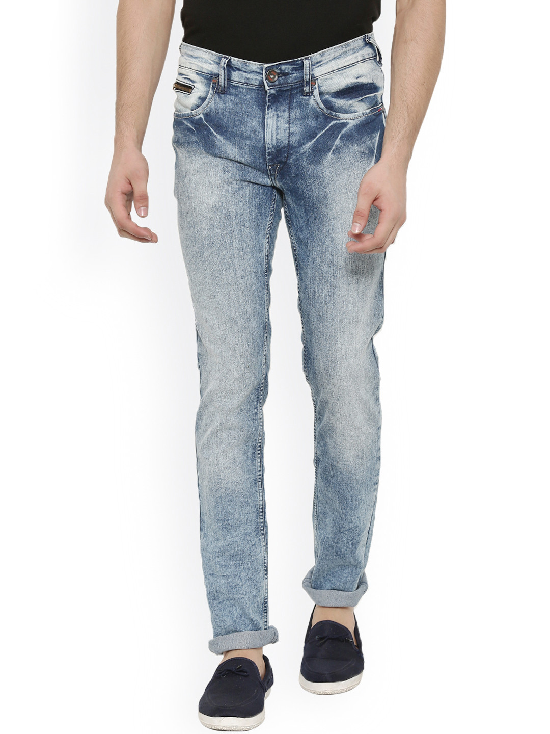 Buy Llak Jeans Men Blue Skinny Fit Mid Rise Clean Look Jeans - Jeans ...