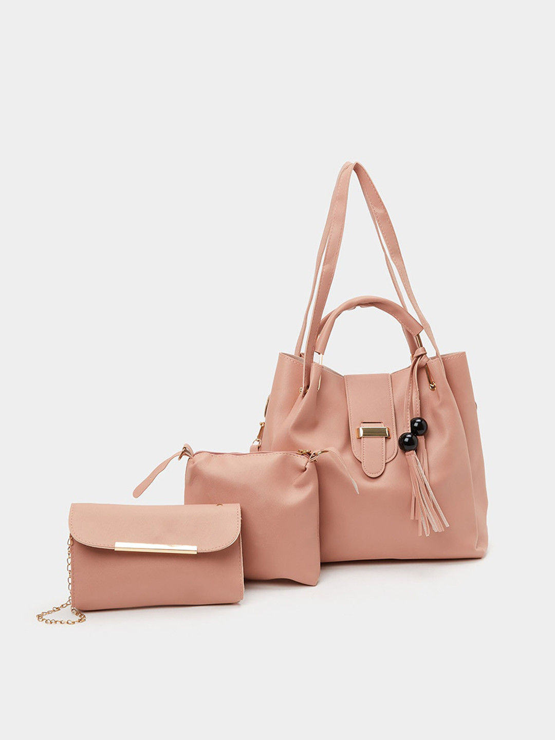 Buy Styli Women Set Of 3 Structured Handbags - Handbags for Women ...