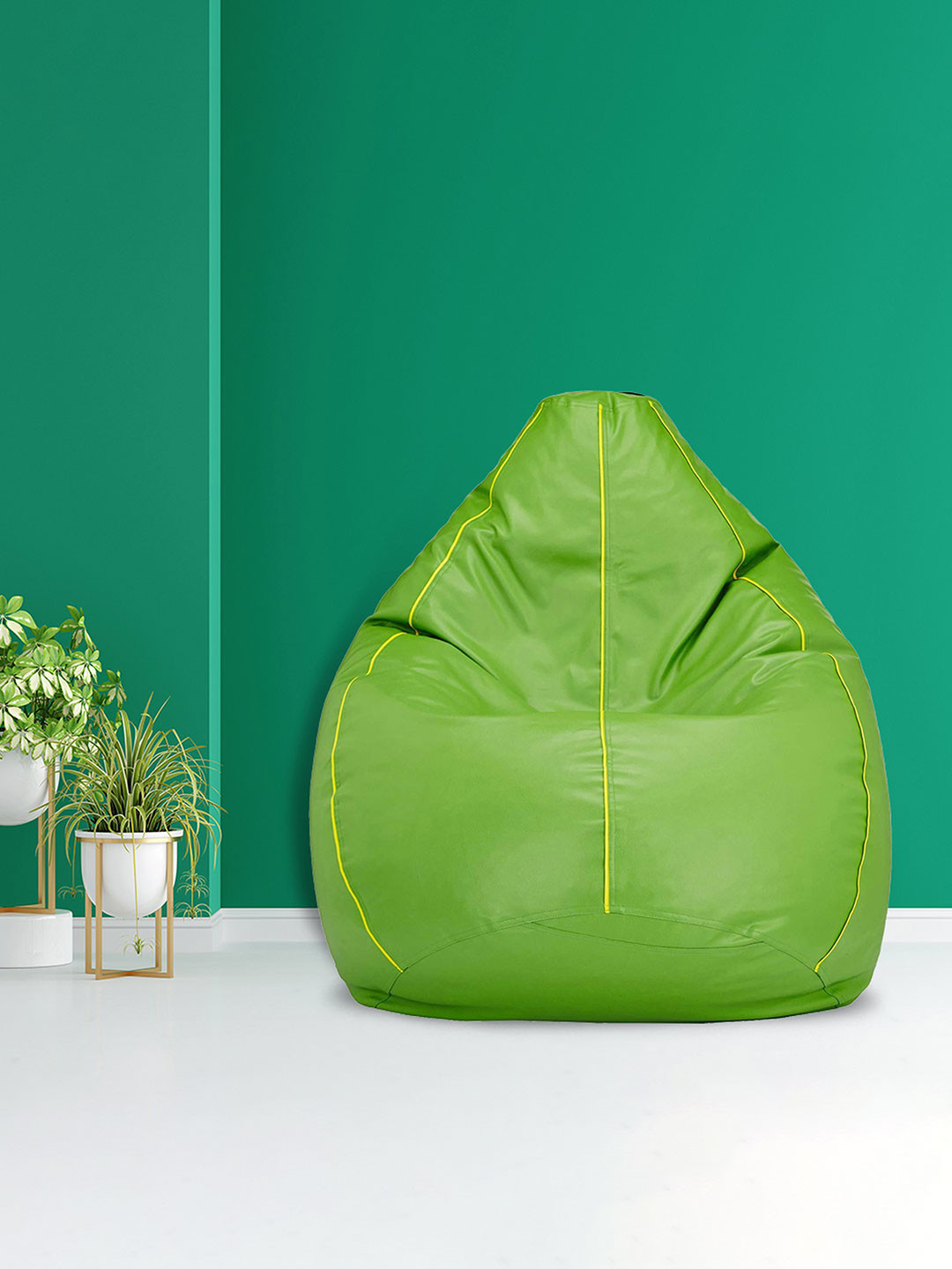 Buy SHIRA 24 Green Solid Teardrop Bean Bag Cover - Bean Bag Cover for ...