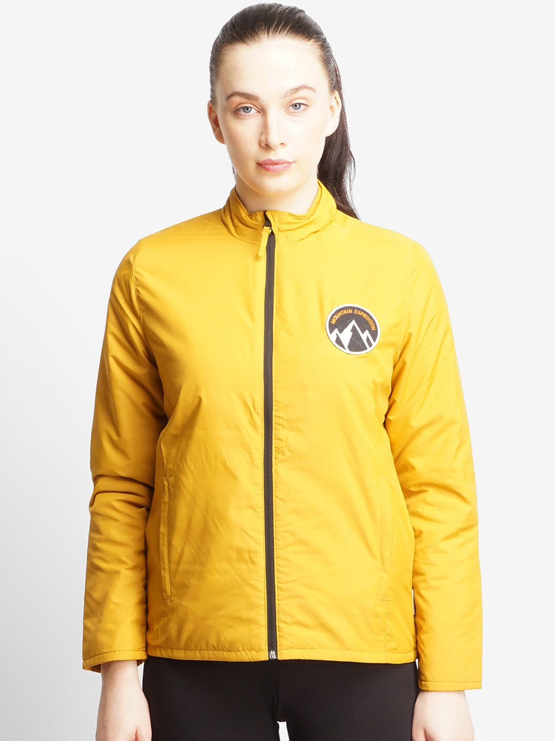 Buy Wildcraft Women Yellow Lightweight Longline Padded Jacket With ...