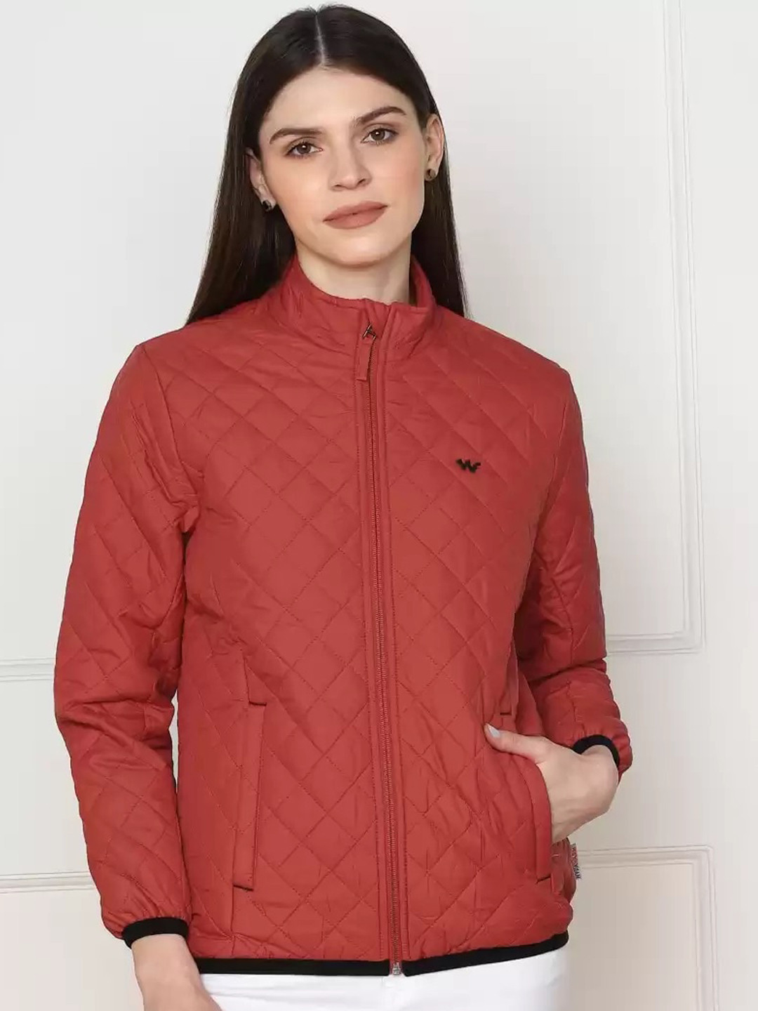 Buy Wildcraft Women Red Windcheater Quilted Jacket - Jackets for Women ...
