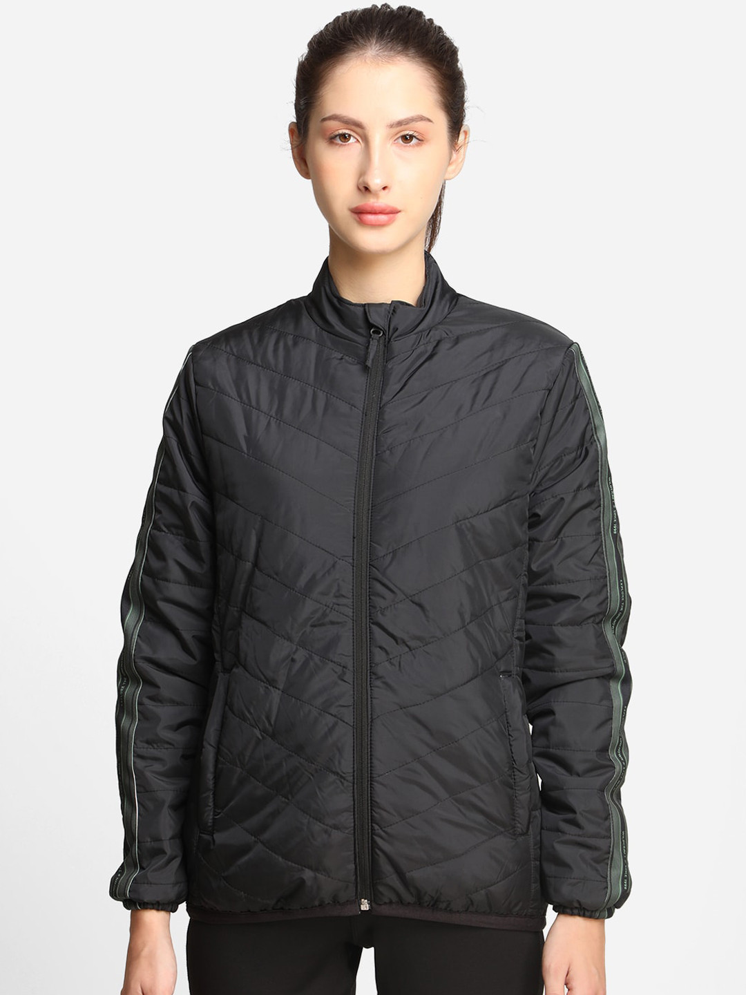 Buy Wildcraft Women Black Windcheater Padded Jacket - Jackets for Women ...