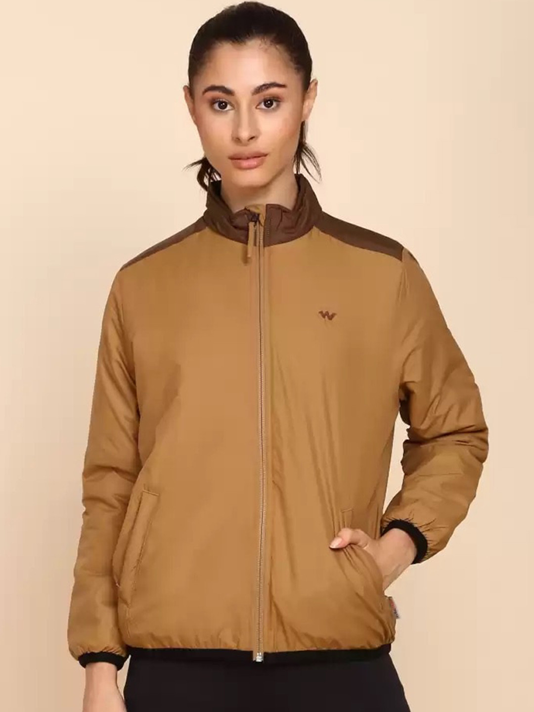 Buy Wildcraft Women Brown Lightweight Longline Outdoor Sporty Jacket ...