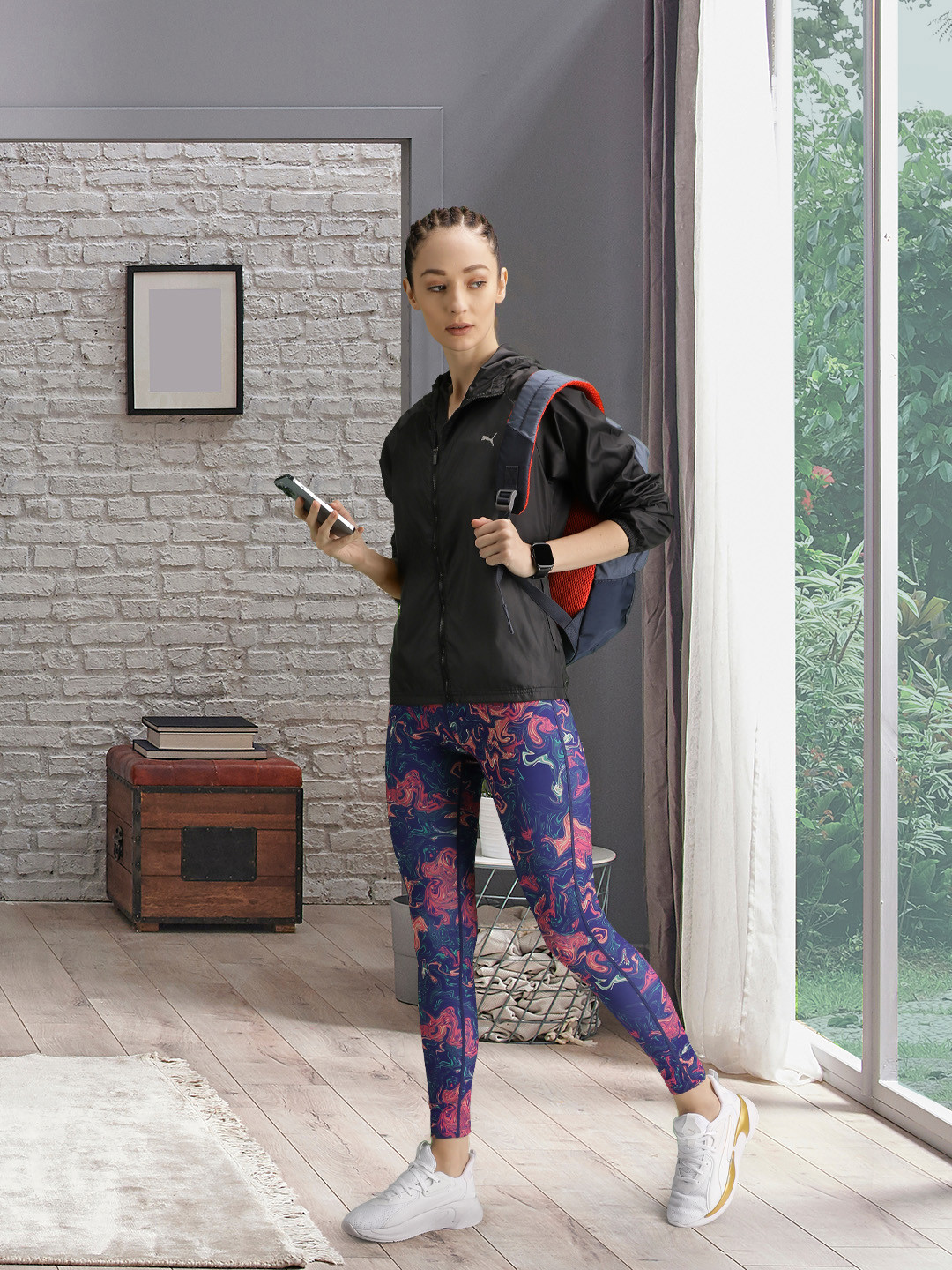 Buy Puma Women Black Solid Windcheater Running Jacket - Jackets for ...