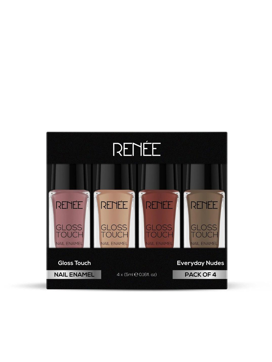 Buy Renee Set Of 4 Gloss Touch Nail Enamels, 20ml N02 Everyday Nudes ...