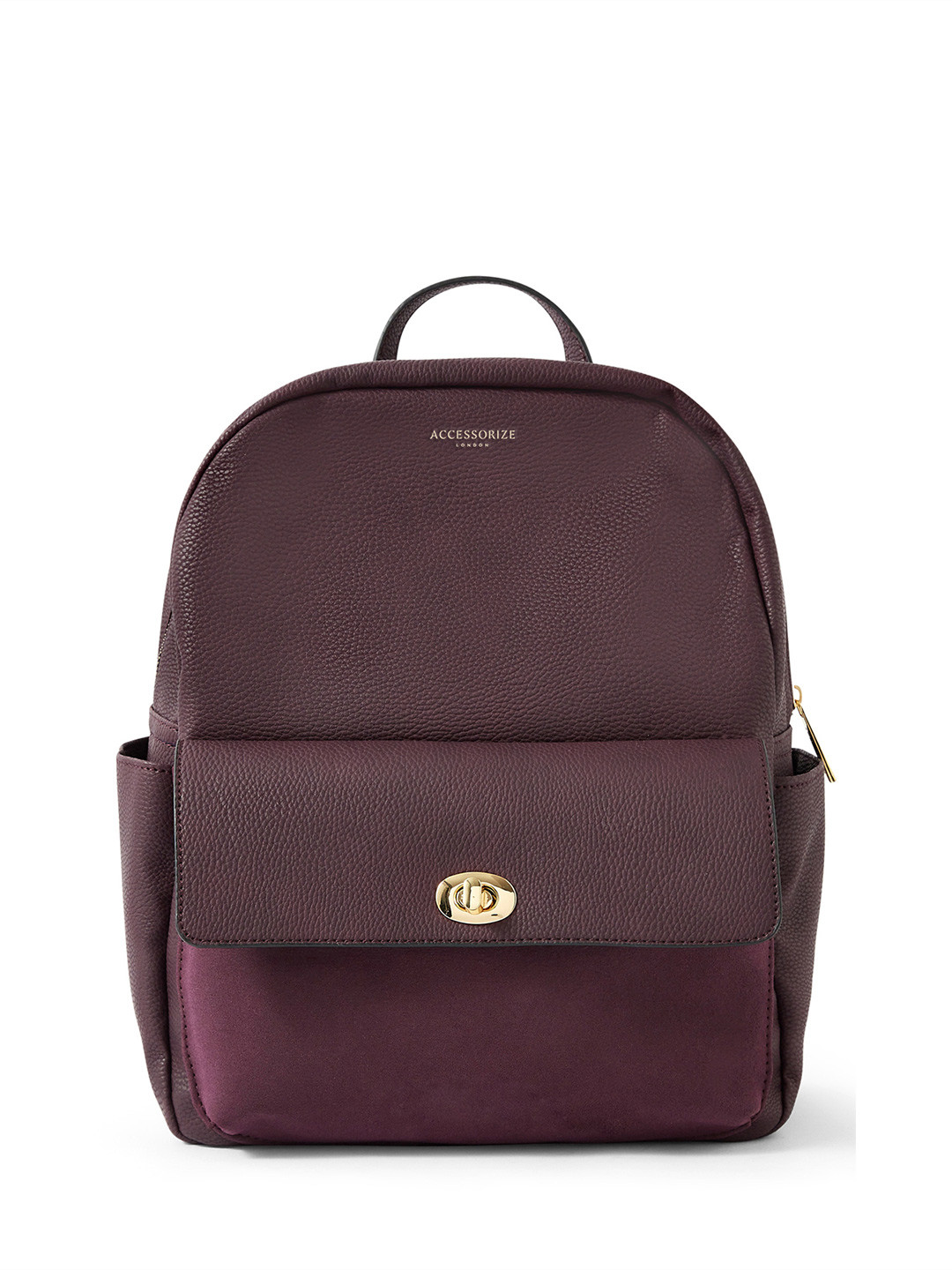 Buy Accessorize Women Solid Faux Leather Backpack - Backpacks for Women ...