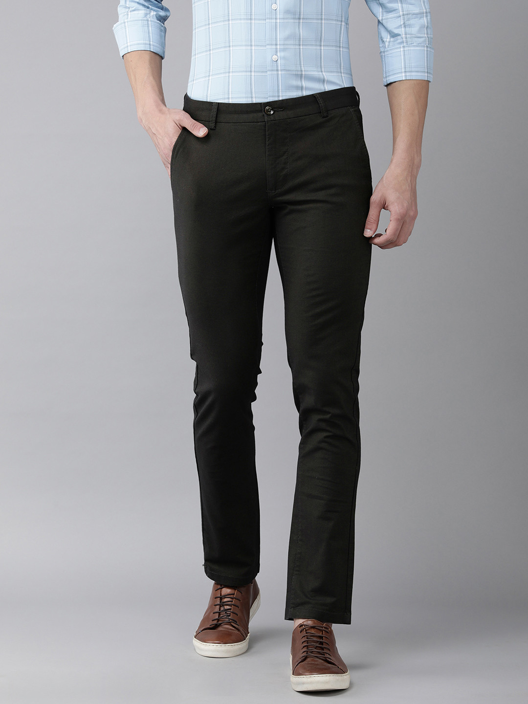 Buy Arrow Sport Men Brown Slim Fit Trousers - Trousers for Men 19846838 ...