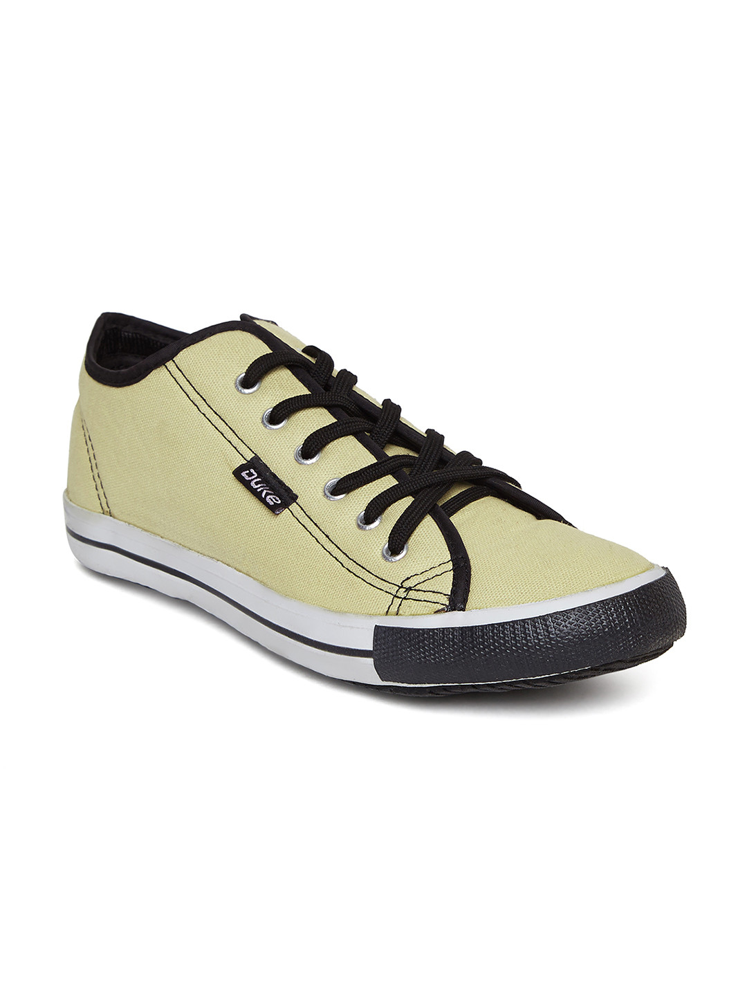 Buy Duke Men Cream Coloured Sneakers - Casual Shoes for Men 1984684 ...