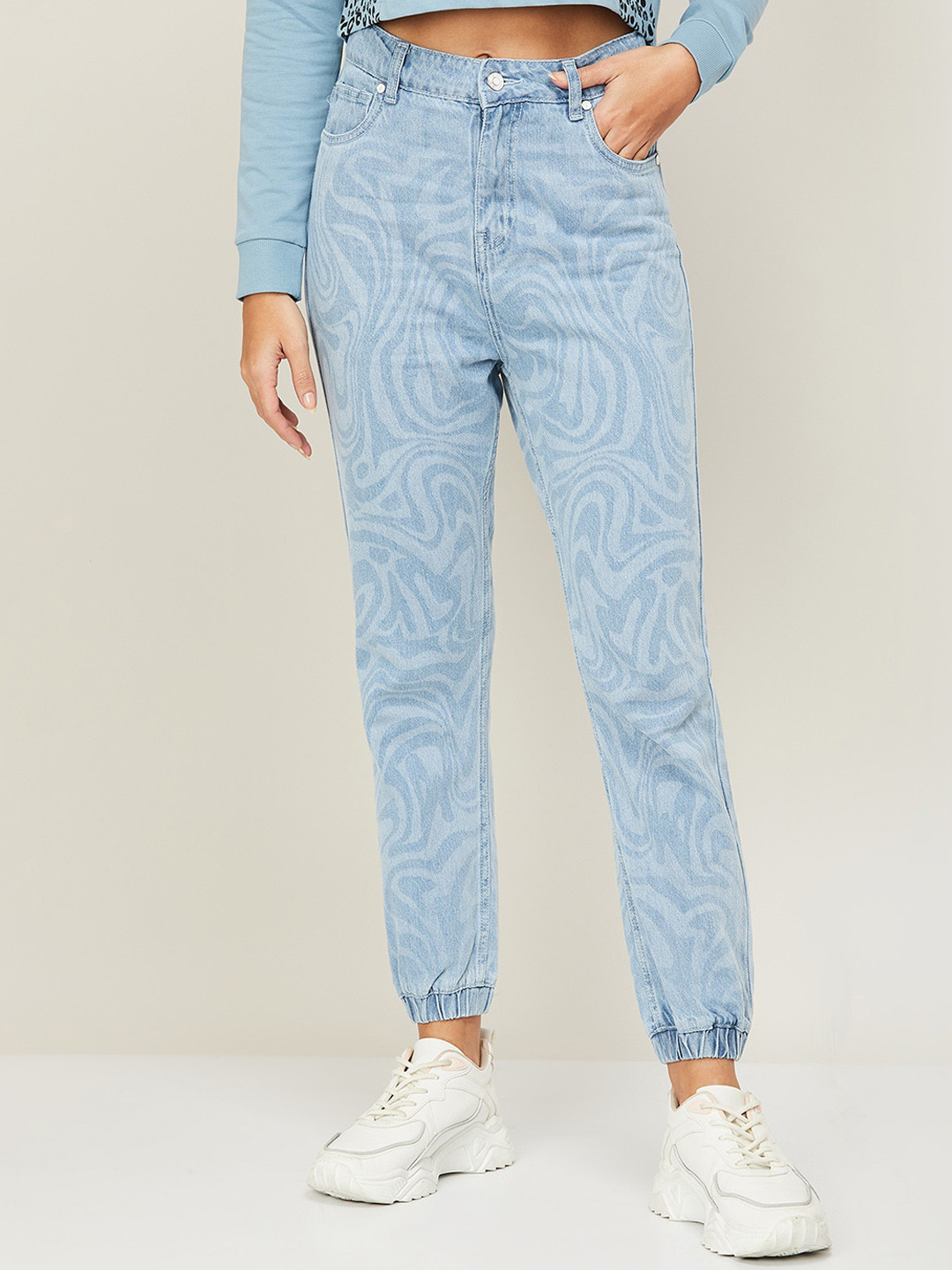 Buy Ginger By Lifestyle Women Blue Relaxed Fit High Rise Jeans - Jeans ...