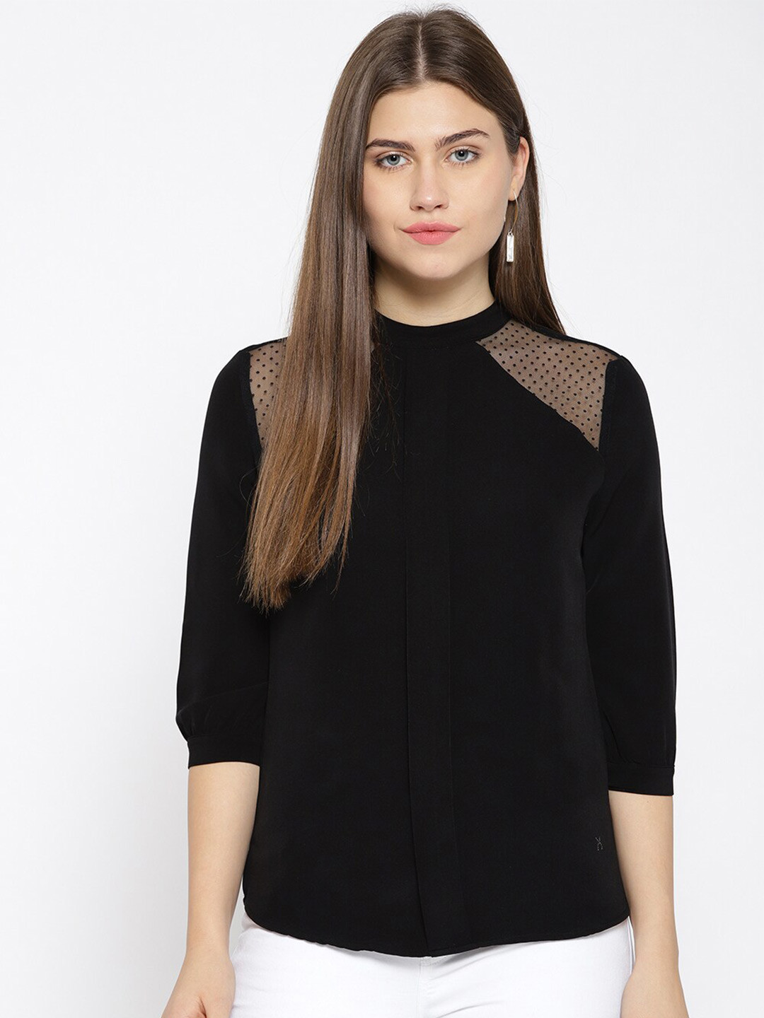 Buy Xpose Women Black Solid Top - Tops for Women 19853962 | Myntra