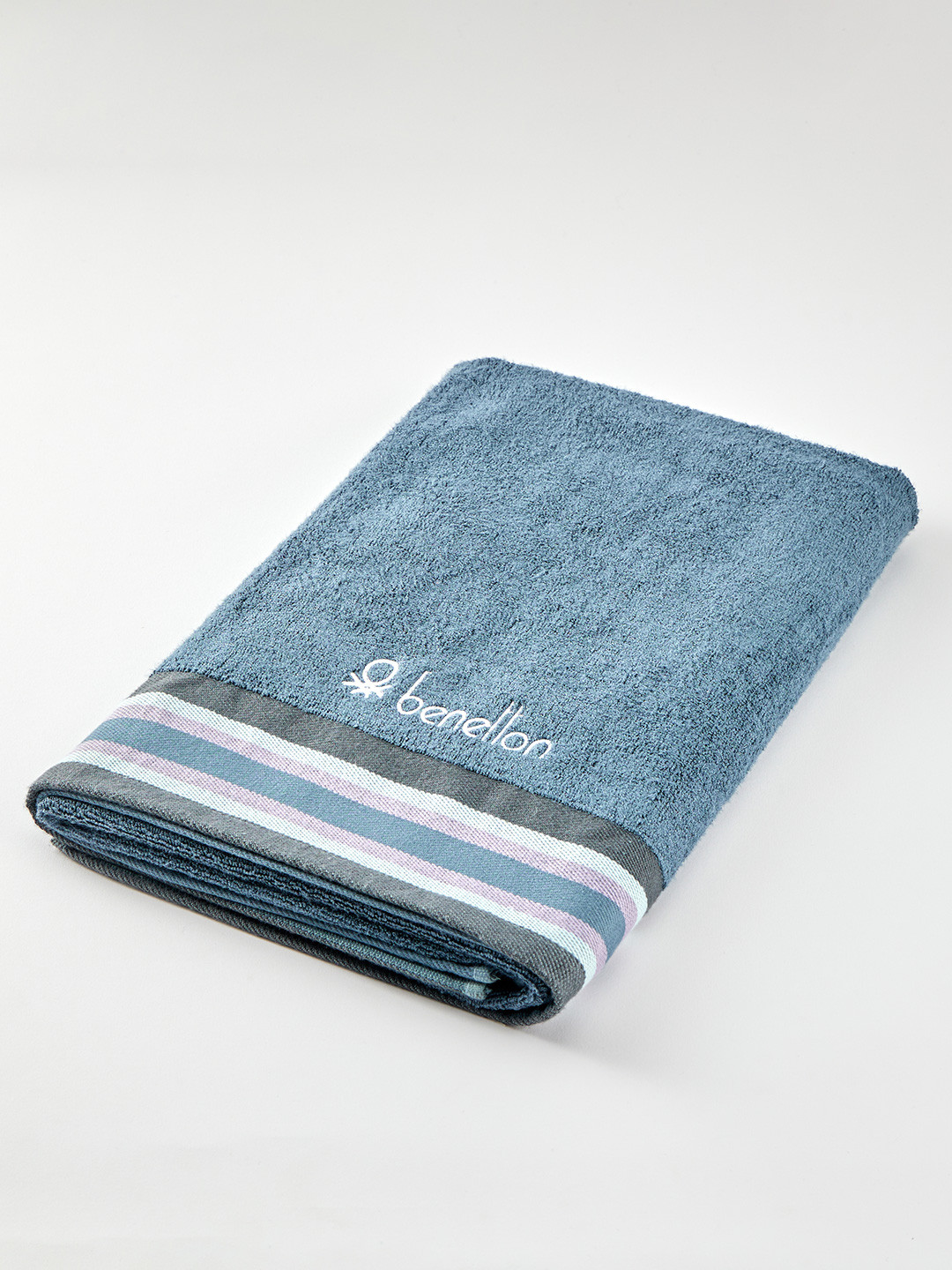 Buy United Colors Of Benetton Blue Boutique Bamboo Midnight Bath Towel ...