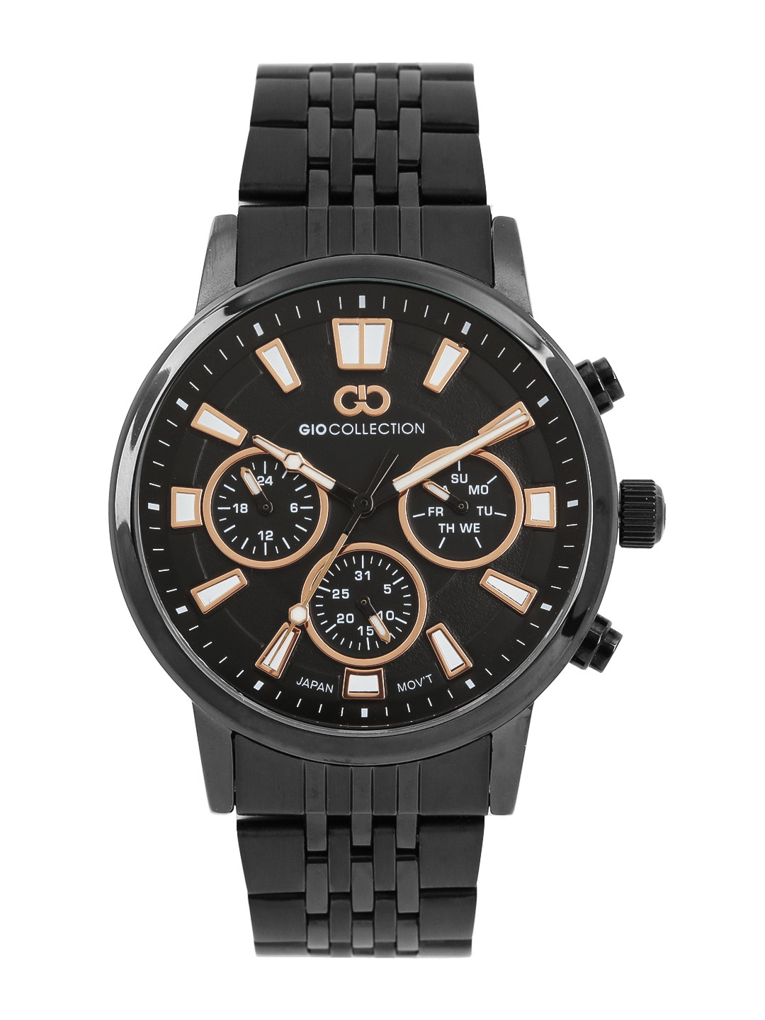 Buy GIO COLLECTION Men Black Analogue Watch - Watches for Men 1987865 ...