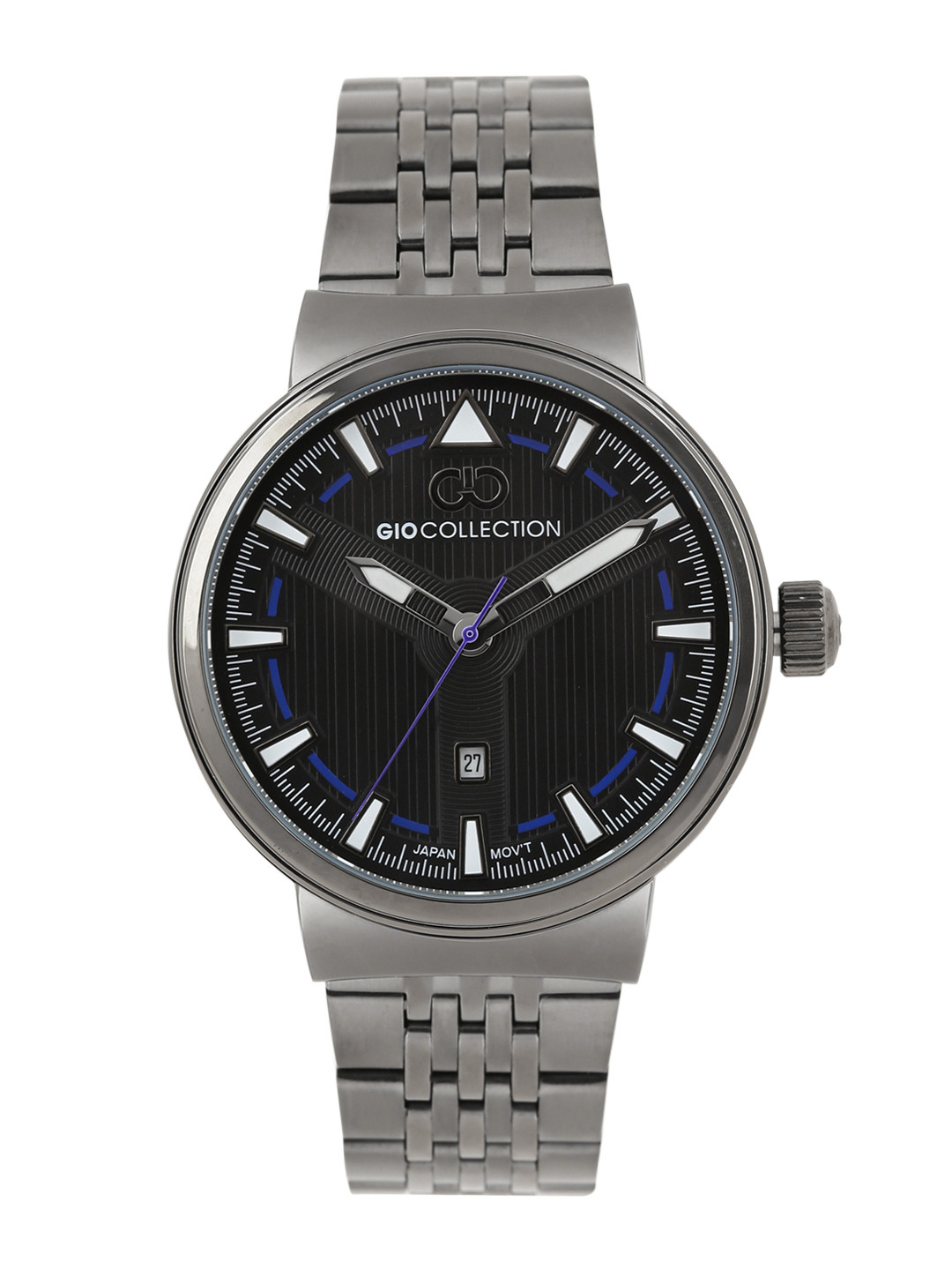 Buy GIO COLLECTION Men Black Analogue Watch G1029 55 - Watches for Men ...
