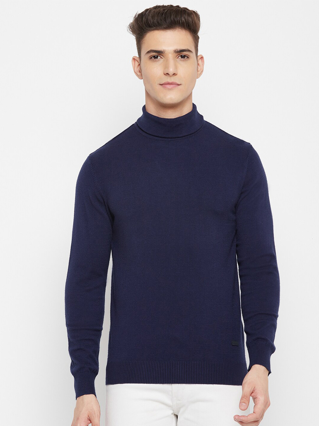 Buy Duke Men Blue Solid Pullover - Sweaters for Men 19881976 | Myntra