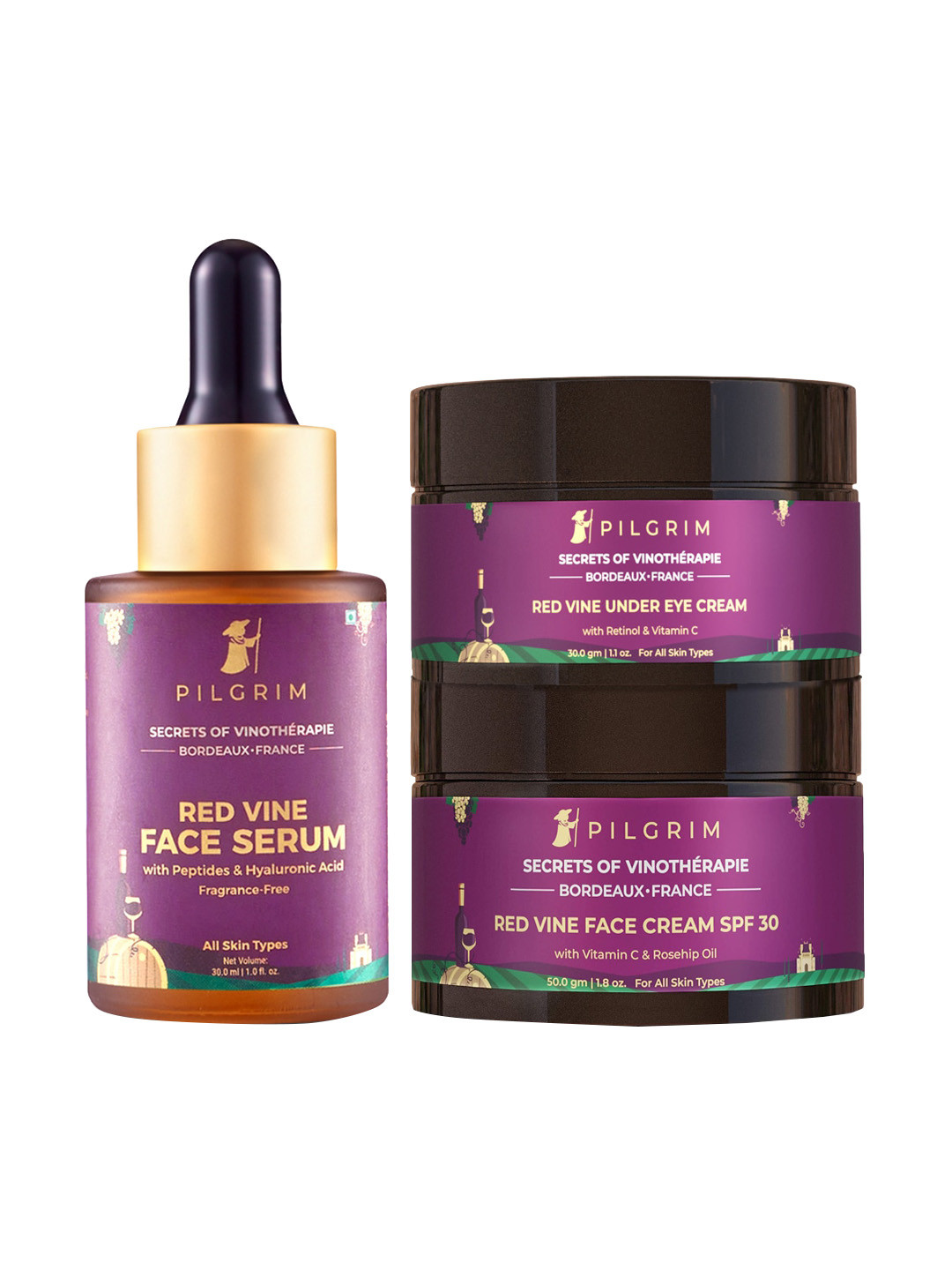 Buy Pilgrim Anti Ageing Combo Kit With Retinol & Vitamin C For Daily ...