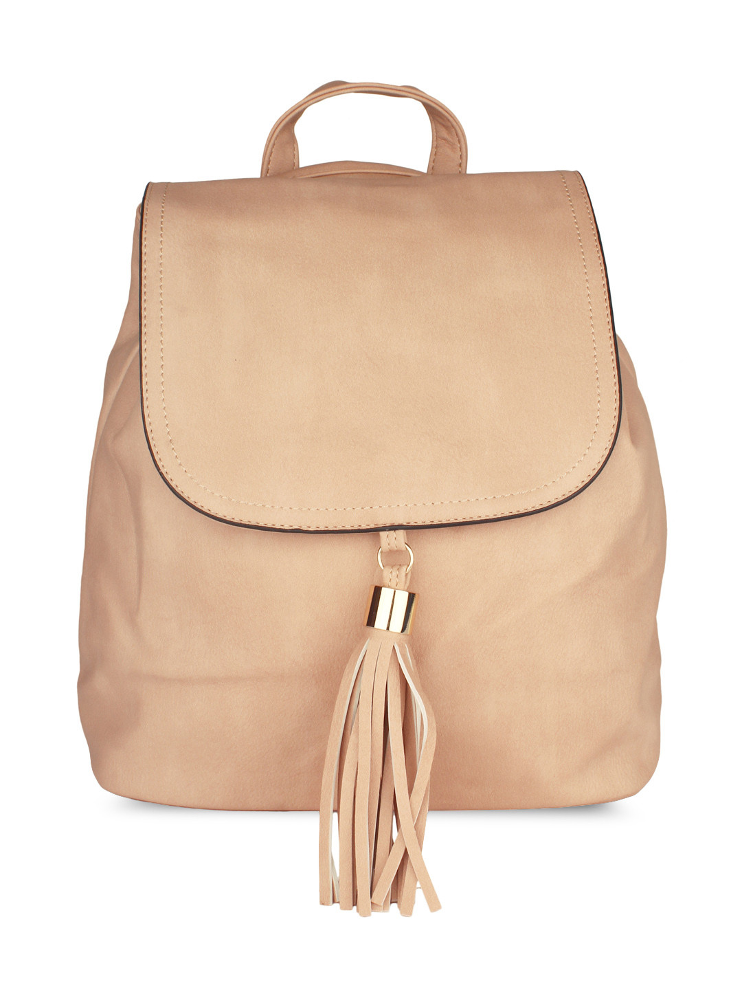 Buy 20Dresses Women Peach Coloured Textured Backpack - Backpacks for ...