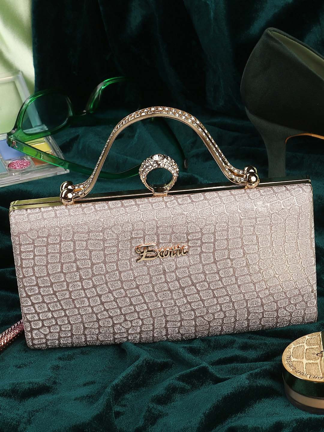 Buy Exotic Pink Textured Box Clutch - Clutches for Women 19899020 | Myntra