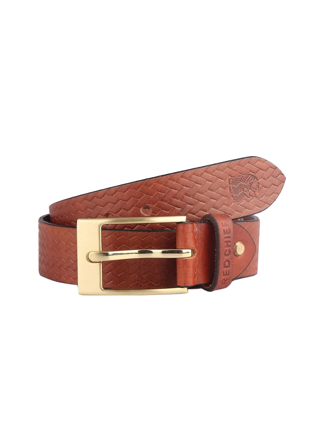 Buy Red Chief Men Tan Textured Leather Formal Belt - Belts for Men ...