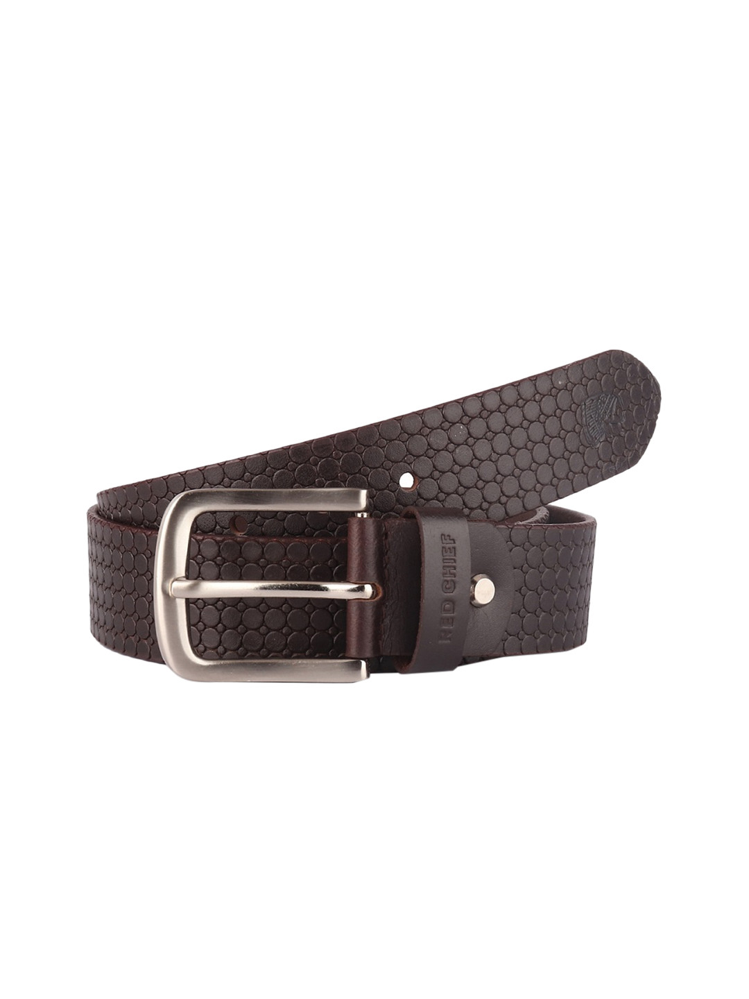 Buy Red Chief Men Brown Textured Leather Belt - Belts for Men 19901640 ...