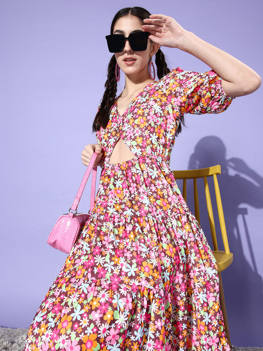 Buy StyleCast Floral Crepe Maxi Dress - Dresses for Women 19902242 | Myntra
