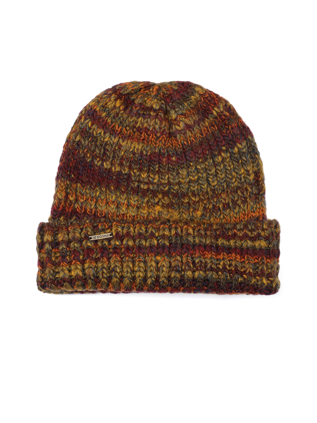Buy Kosha Men Rust & Brown Acrylic Wool Beanie - Caps for Men 19907056 ...