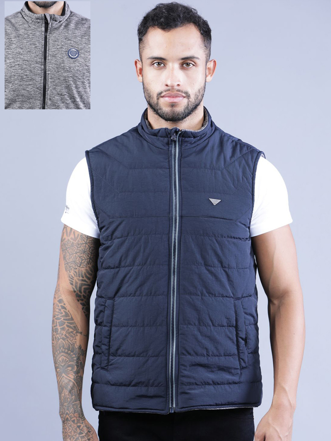 Buy T Base Men Reversible Padded Jacket - Jackets for Men 19909048 | Myntra