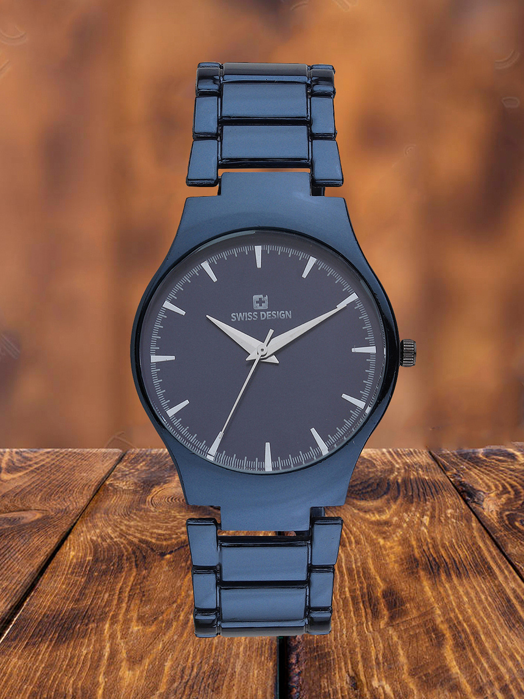 Buy Swiss Design Men Embellished Dial & Straps Analogue Watch SDWT 002G ...