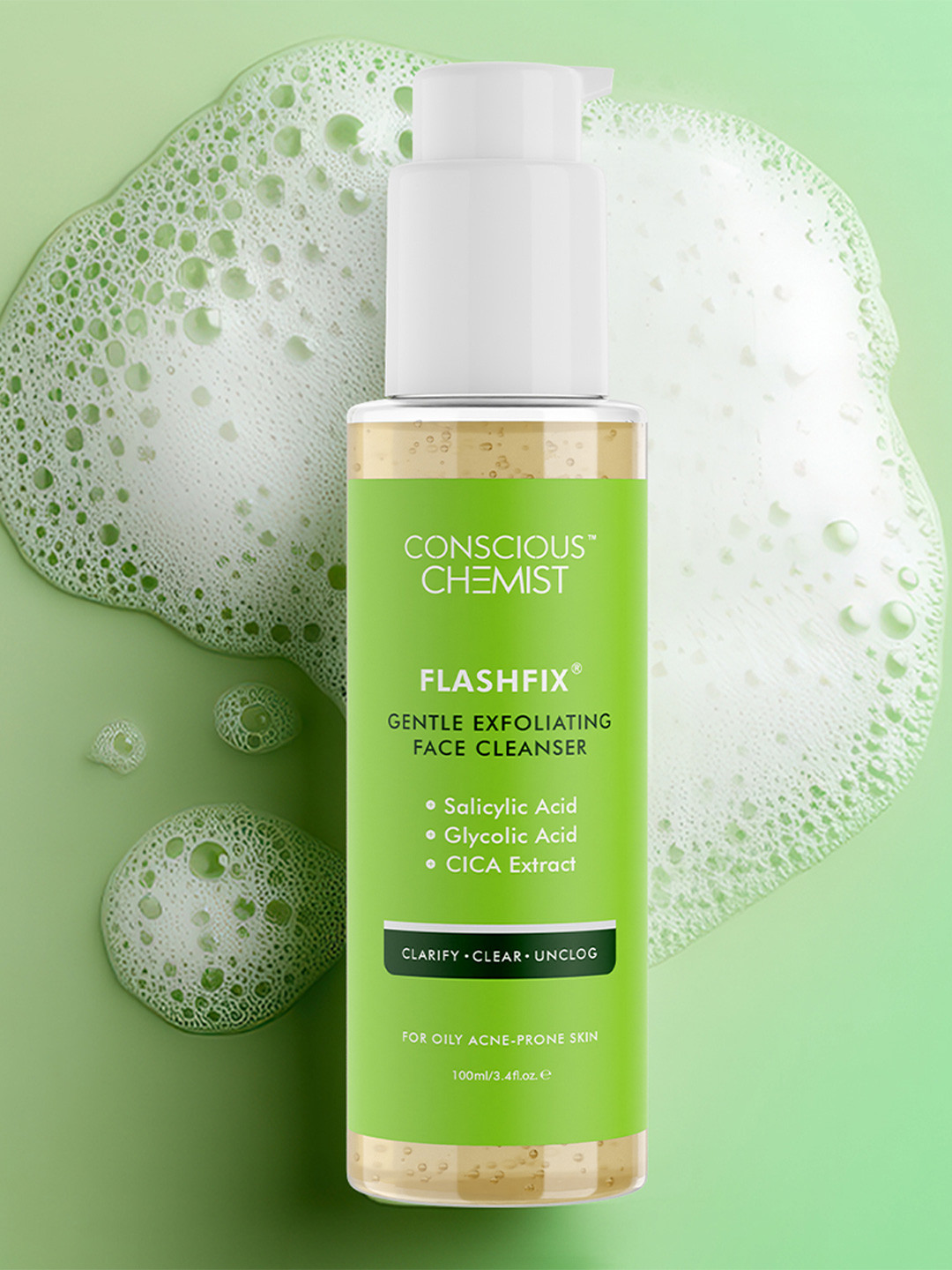 Buy Conscious Chemist Salicylic Acid Face Wash With Glycolic Acid For ...