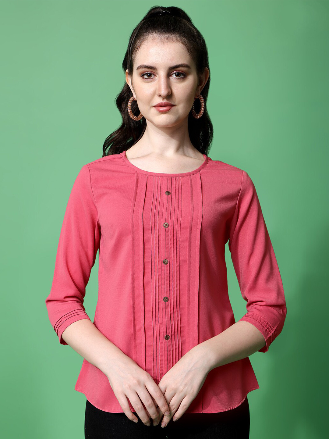 Buy Prettify Women Pink Solid Top - Tops for Women 19919876 | Myntra