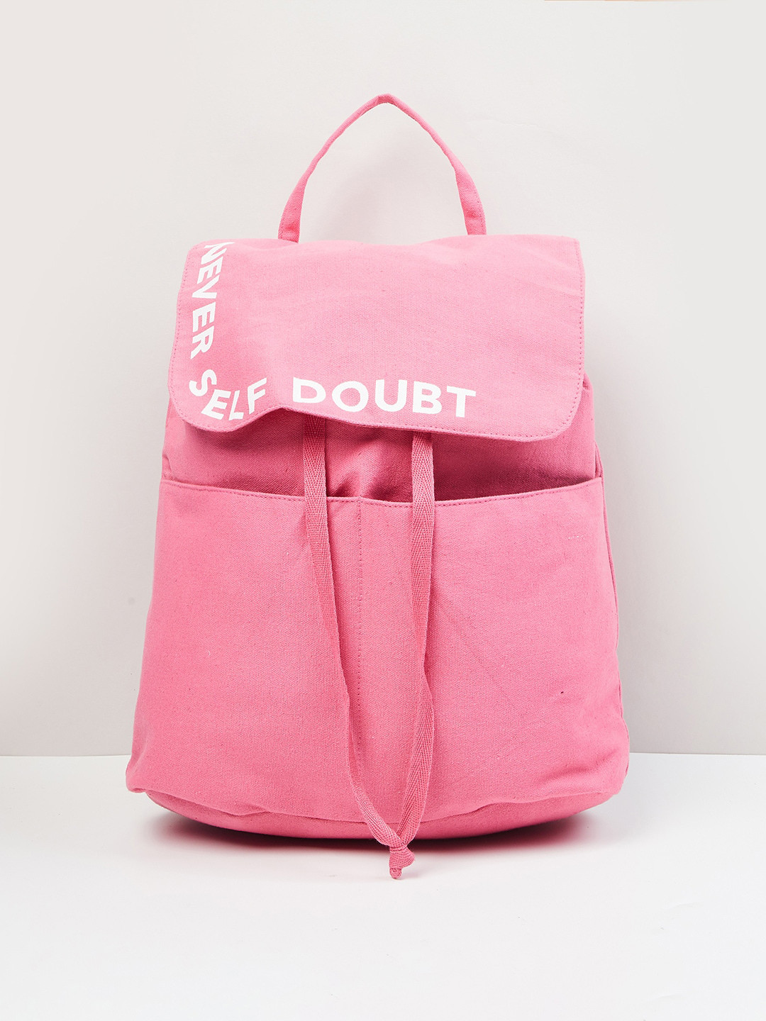 Buy Max Women Pink Solid Pure Cotton Backpack - Backpacks for Women ...