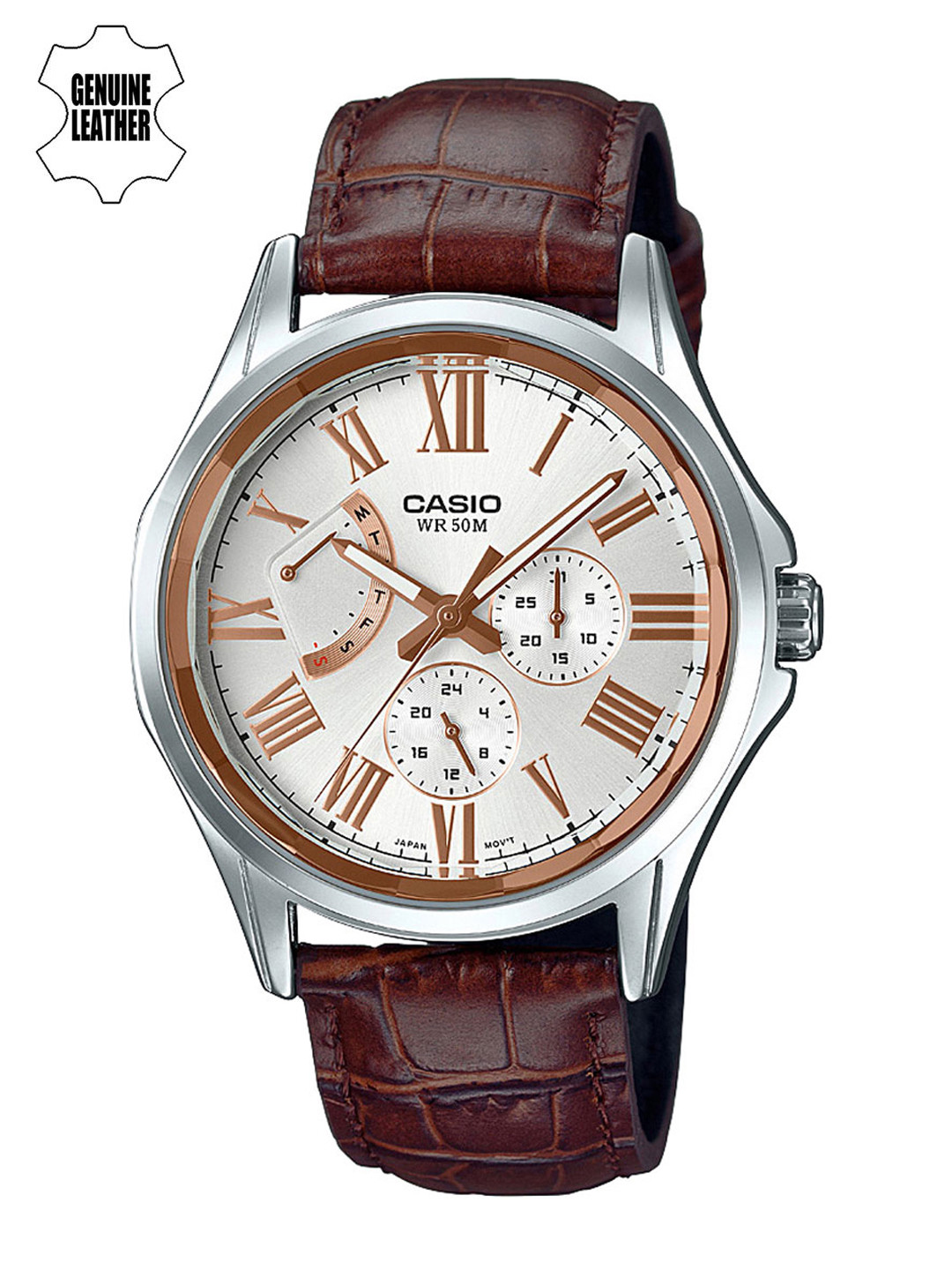 Buy CASIO Men Silver Toned Analogue Watch A1197 - Watches for Men ...
