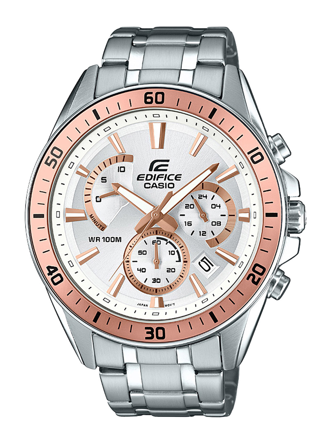 Buy CASIO Edifice Men Silver Dial Chronograph Watch EFR 552D 7AVUDF ...