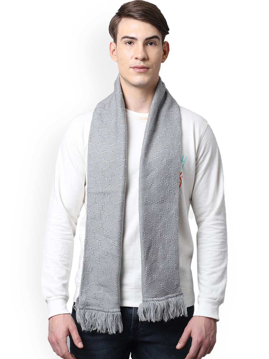 Buy ELLIS Men Grey Solid Mufflers - Mufflers for Men 19923600 | Myntra