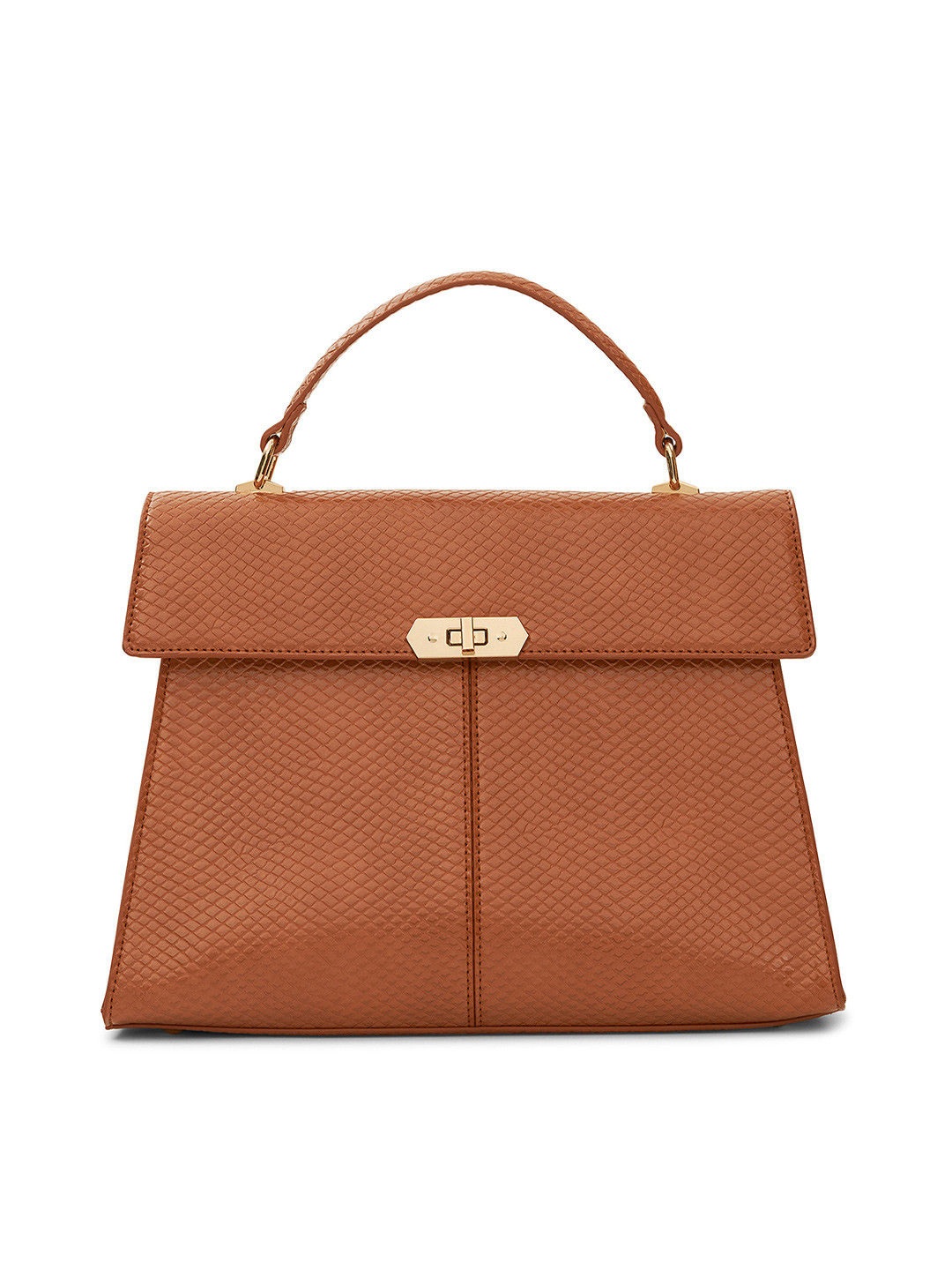 Buy MIRAGGIO Women Structured Satchel Handbag With Detachable Sling ...