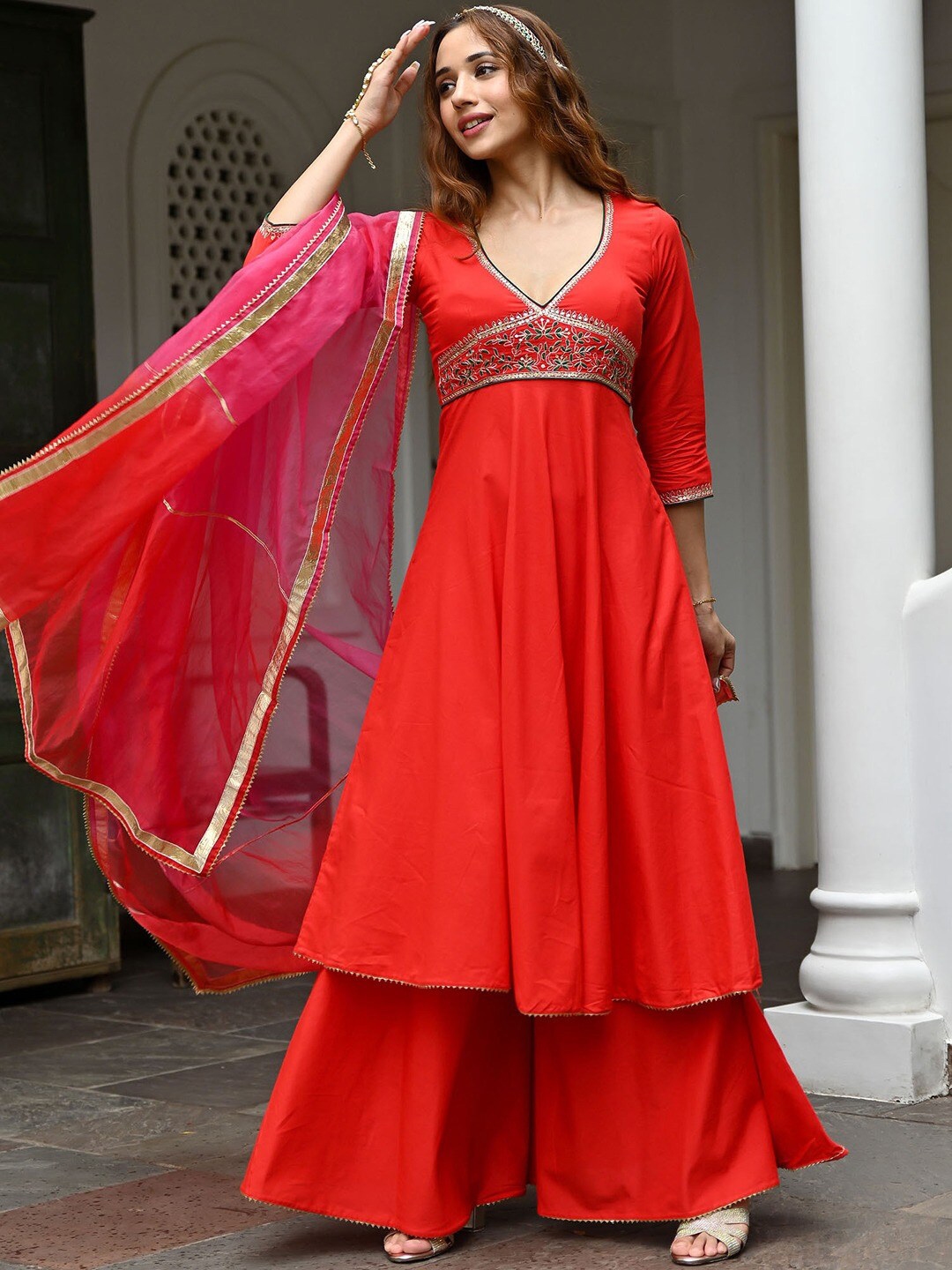 Buy Lavanya The Label Women Embroidered Gotta Patti Pure Cotton Kurta ... Buy Lavanya The Label Women Embroidered Gotta Patti Pure Cotton Kurta ...