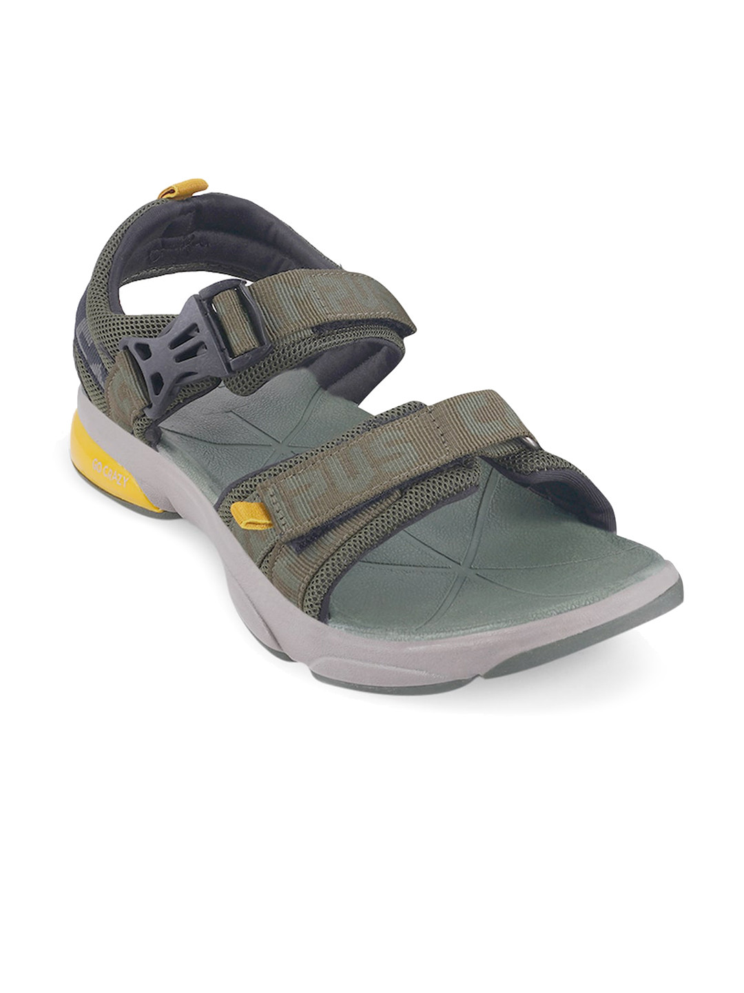 Buy Campus Men Olive Solid Floater Sandals - Sandals for Men 19930140 ...