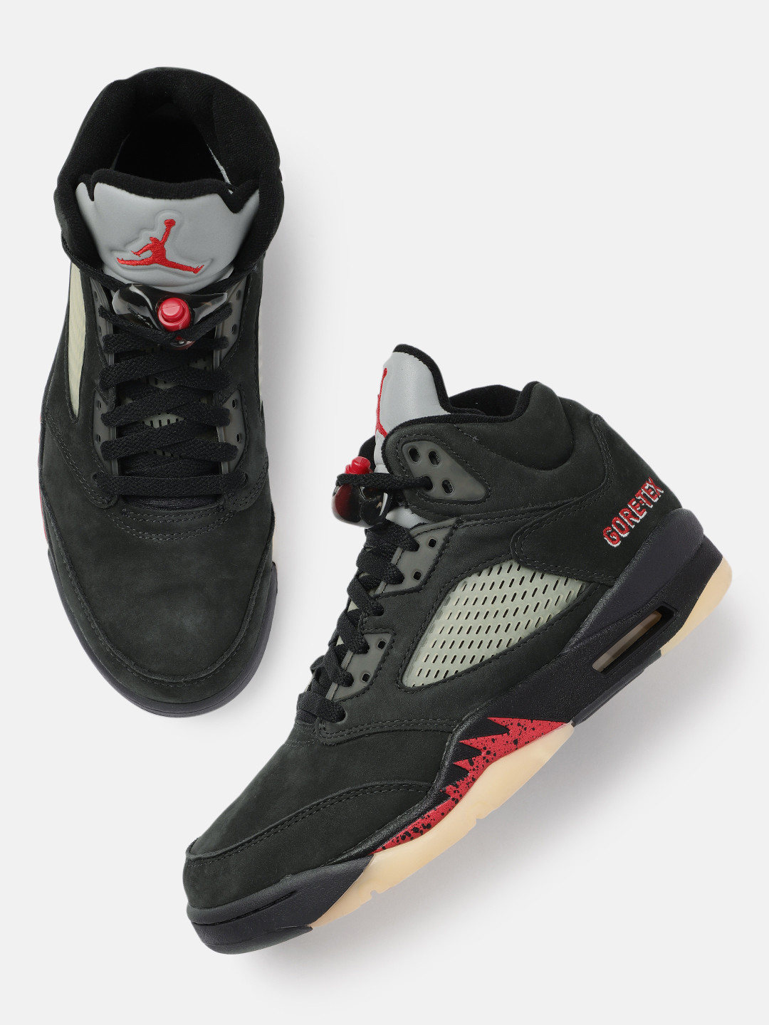 Buy Nike Women Green Leather AIR JORDAN 5 RETRO GTX Basketball Shoes ...