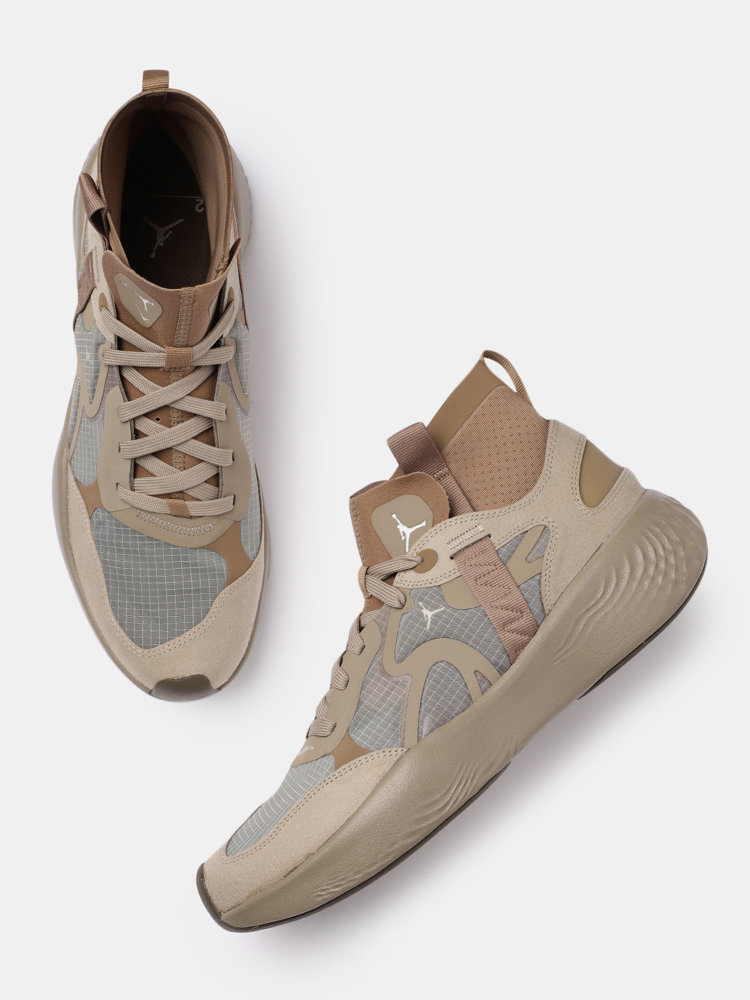 Buy Nike Men Khaki JORDAN DELTA 3 MID Basketball Shoes - Sports Shoes ...