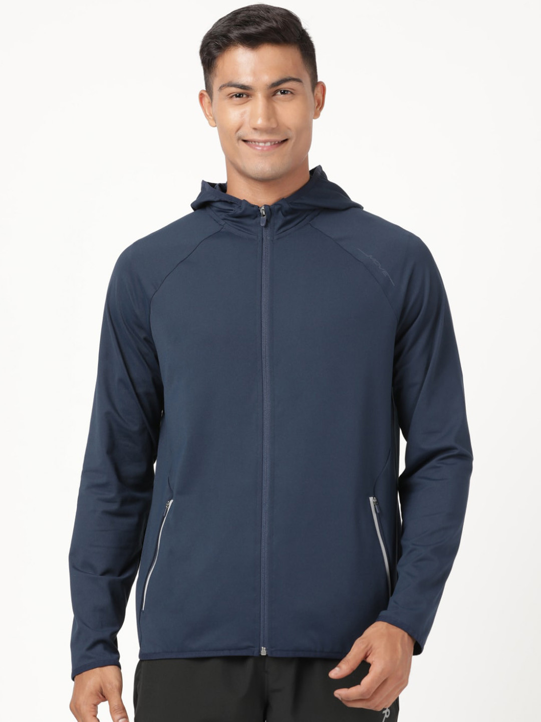 Buy Jockey Men Blue Hooded Bomber Jacket - Jackets for Men 19940192 ...