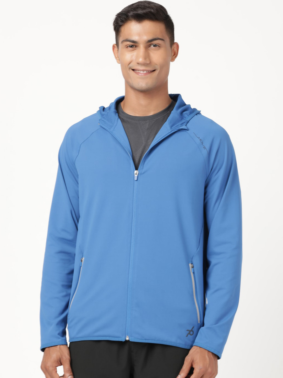 Buy Jockey Men Blue Hooded Bomber Jacket - Jackets for Men 19940194 ...