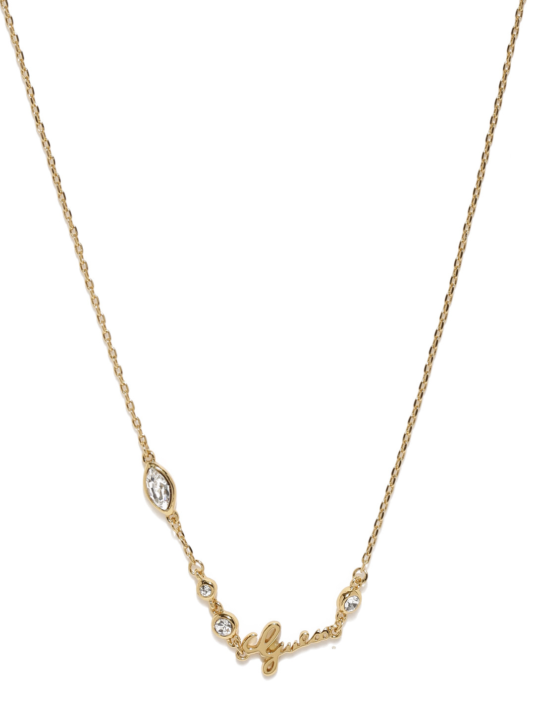 Buy Guess Women Gold Toned Necklace - Necklace And Chains for Women ...