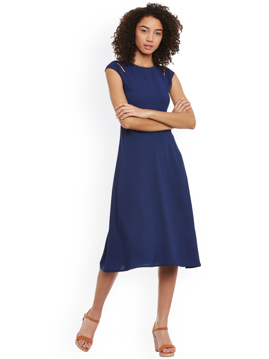 Buy Femella Women Navy A Line Dress Dresses For Women 1995461 Myntra