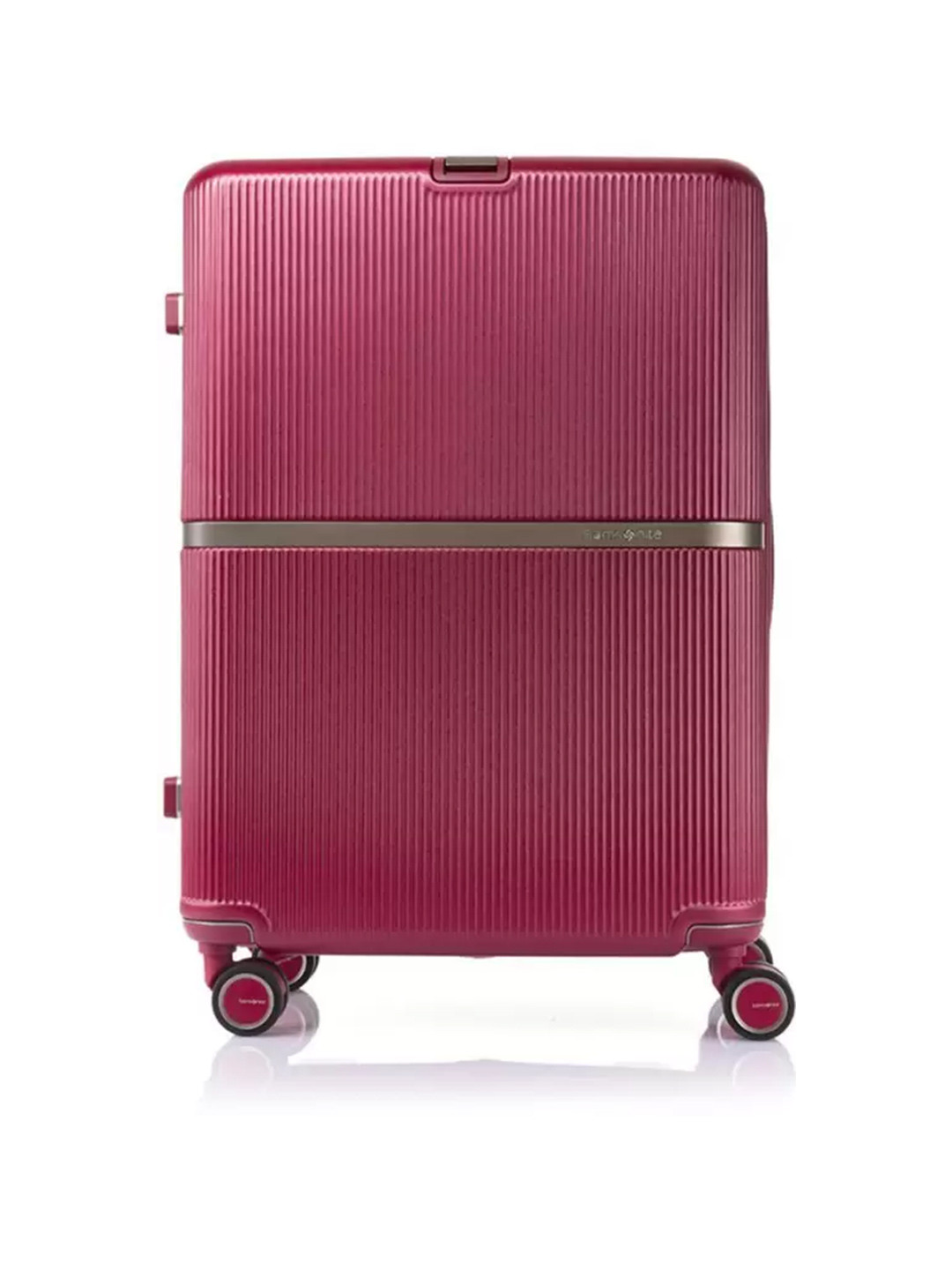Buy Samsonite Red Textured Hard Sided Large Trolley Suitcase - Trolley ...