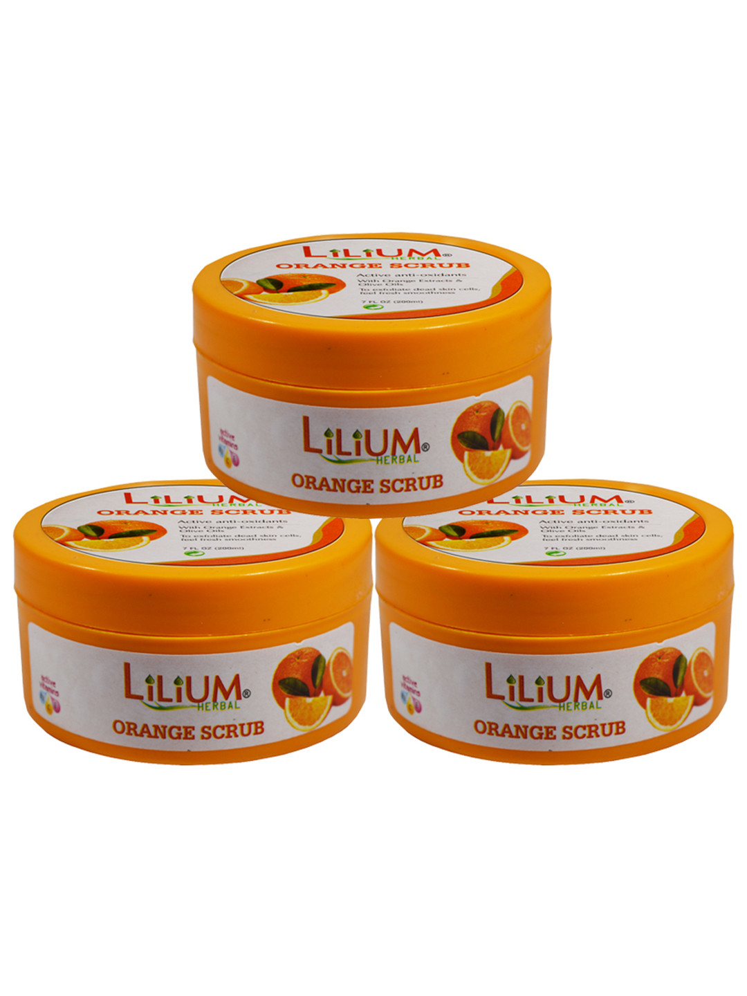 Buy Lilium Set Of 3 Orange Face Scrub 200ml - Skin Care Combo for Women 19956262 | Myntra