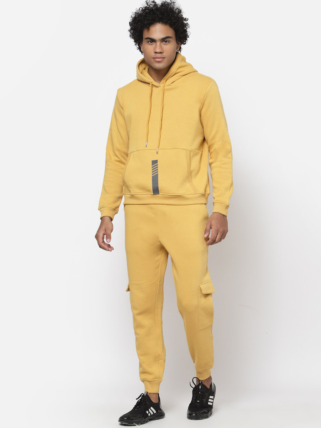 Buy YOONOY Men Mustard Solid Co Ords - Co Ords for Men 19957854 | Myntra