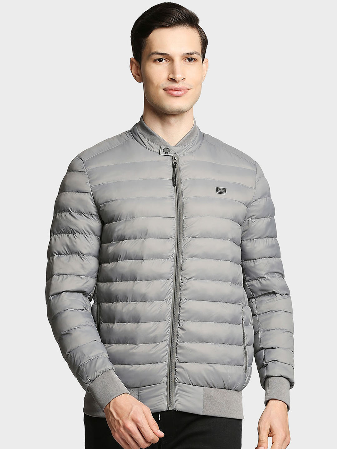 Buy ColorPlus Men Grey Padded Jacket - Jackets for Men 19966290 | Myntra