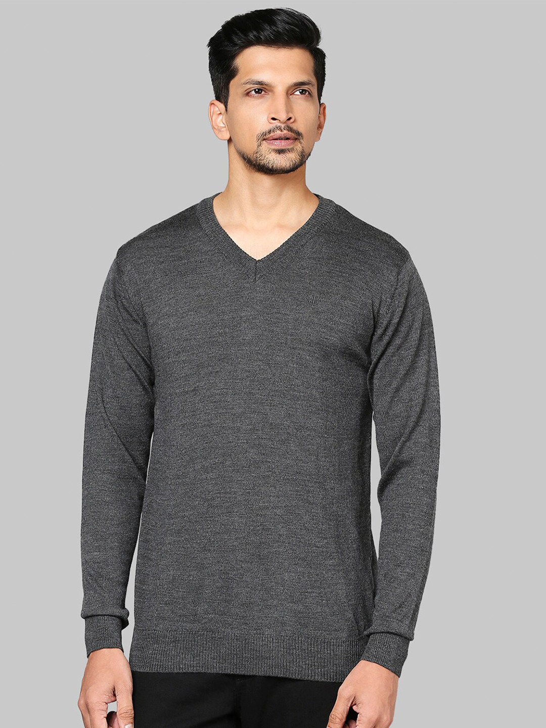 Buy Raymond Men Grey Pullover Sweater - Sweaters for Men 19968540 | Myntra