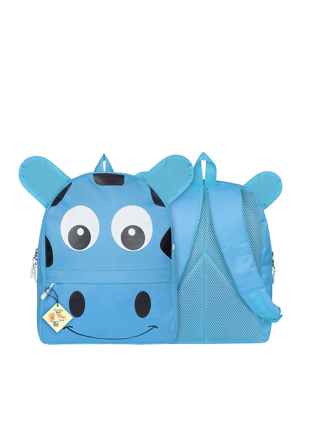 Buy Frantic Kids Blue & White Graphic Giraffe Backpack - Backpacks for ...
