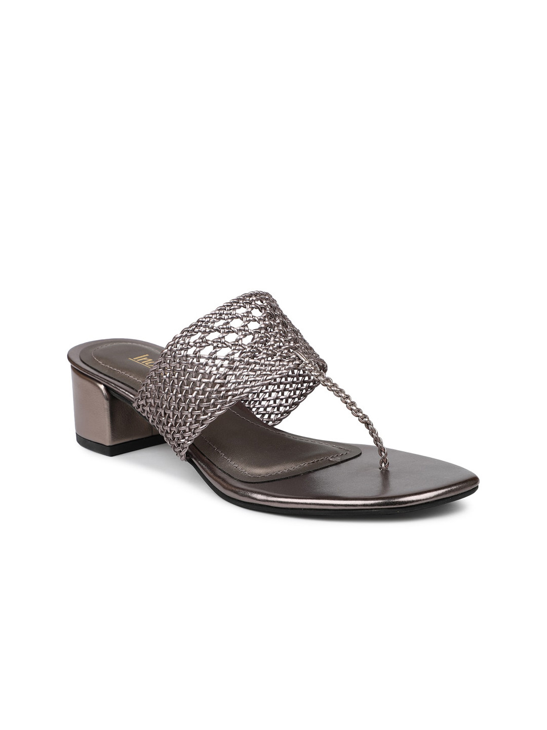 Buy Inc 5 Women Silver Toned High Top Block Heels - Heels for Women ...