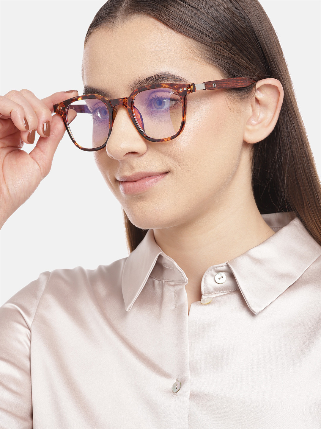 Buy Voyage Unisex Brown & Black Abstract Full Rim Square Frame ...